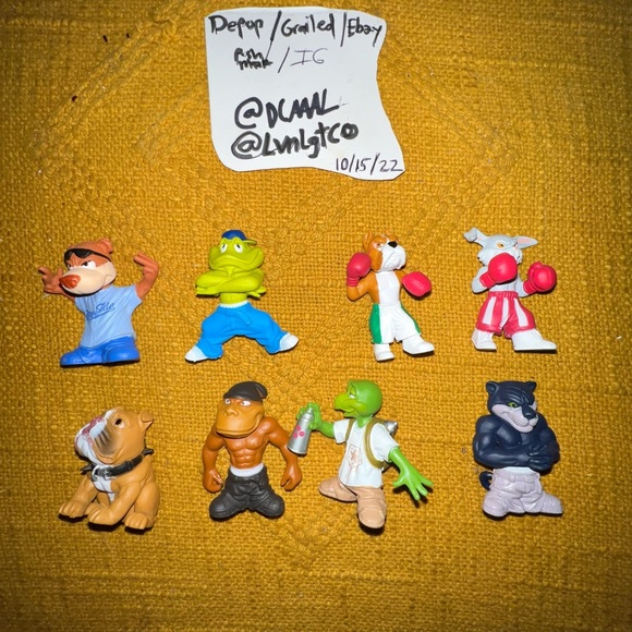 American Vintage | Shirts | Vintage Toy Figurines Rascals Hood Pups New ...